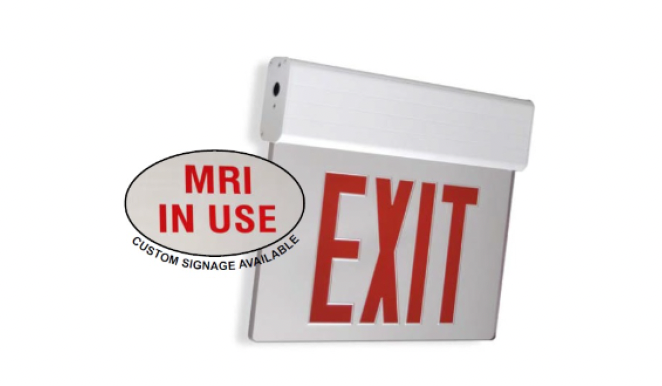 Recessed Aluminum LED Edgelit Exit (ELXTEU) - Renova